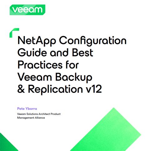 Netapp Veeam Backup And Replication Best Practices Guide V12 Veeam