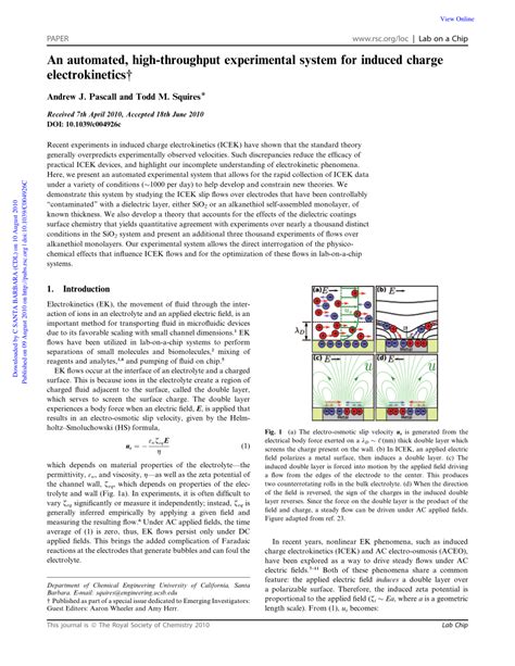 Pdf An Automated High Throughput Experimental System For Induced