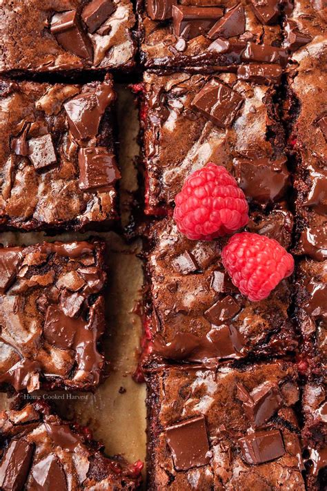 Raspberry Chocolate Brownies Recipe Home Cooked Harvest