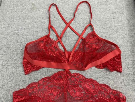 Cutout Lace Garter Bustier Set