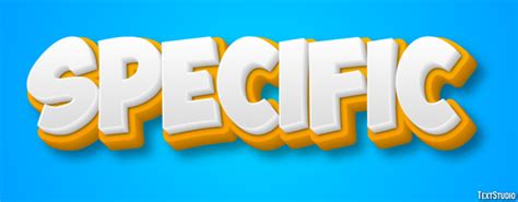 Specific Text Effect And Logo Design Word