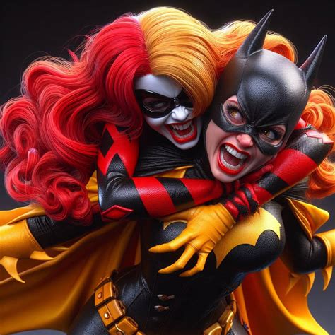 Batgirl And Harley Quinn By Superherofantasymag On Deviantart