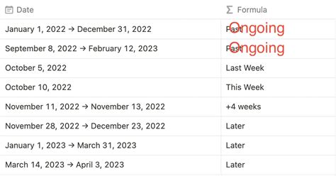 Help Wanted Relative Date Range Formula Rnotion