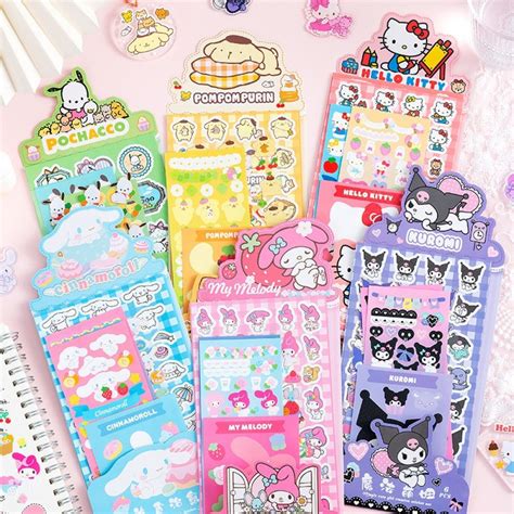 Sanrio Stickers Sheet Sets ~ 6 Sheets Per Pack