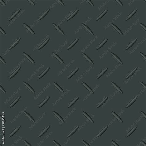 Metal Texture Seamless Pattern With Sample In Swatches Panel Steel