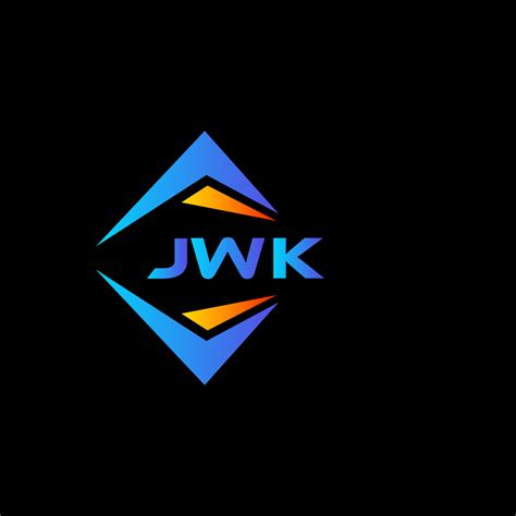 Jwk Abstract Technology Logo Design On Black Background Jwk Creative Initials Letter Logo