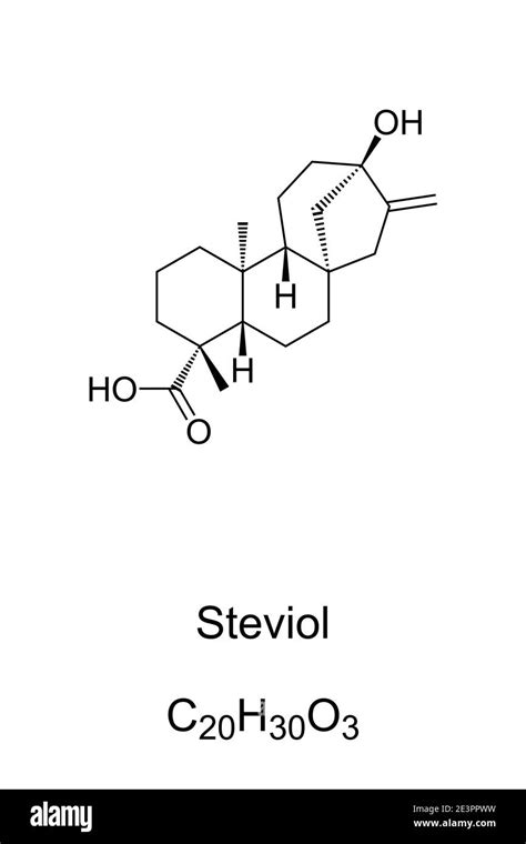 Steviol Chemical Formula And Skeletal Structure A Diterpene First