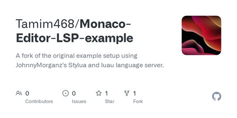 Github Tamim468monaco Editor Lsp Example A Fork Of The Original Example Setup Using