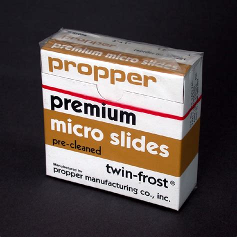 Premium Microscope Slides Propper Manufacturing Microscope Slides