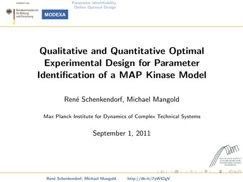 Pdf Qualitative And Quantitative Optimal Experimental Design For Parameter Identification Of A
