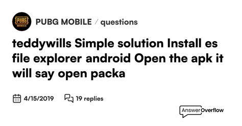 Teddywills Simple Solution Install Es File Explorer Android Open The Apk It Will Say Open