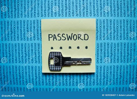 Secret Password Written On Paper Note On Background Login Access
