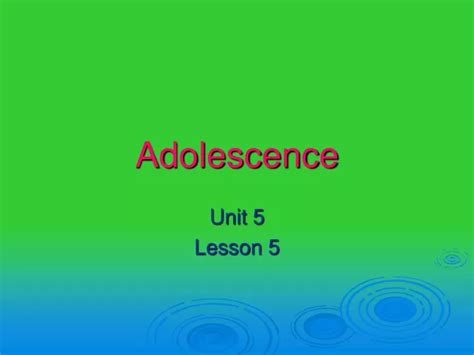 PPT Adolescence PowerPoint Presentation Free Download ID