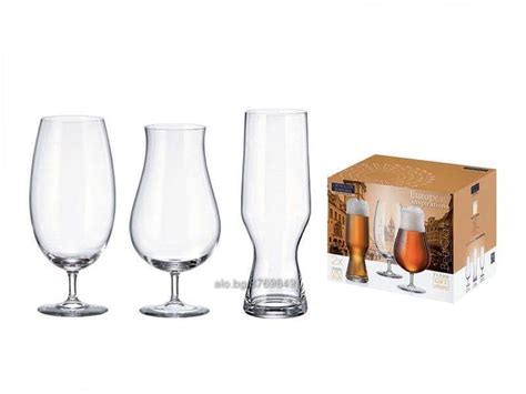 Комплект чаши за бира кристалит Бохемия Съдове Сервизи Прибори Банкя Комплект чаши