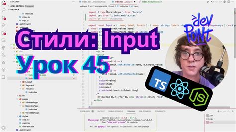 Урок 45 Стили Input Typescript Node Js React Youtube