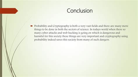 Cryptography Using Probability Pptx Information And Network