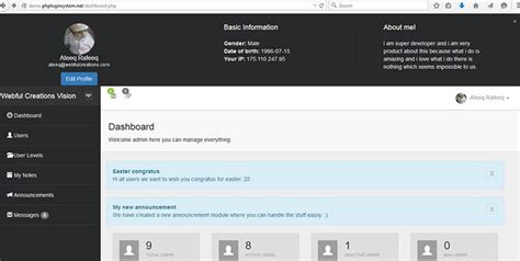 Php Login And User Management With Message Center Codemarket