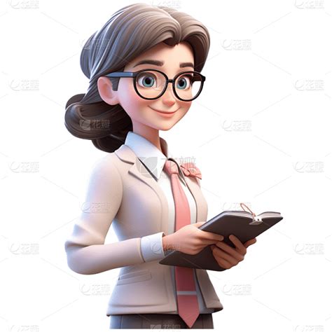 3d教师人物动作静态贴纸