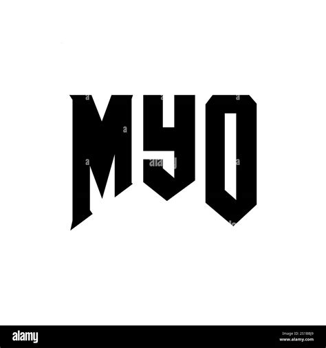 Myo Letter Logo Design For Technology Company Myo Logo Design Black