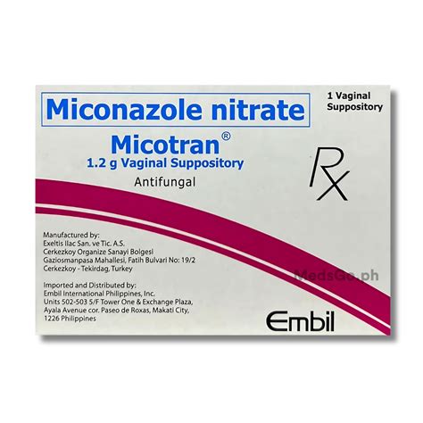 Micotran Miconazole 12g Vaginal Suppository 1s Price In The