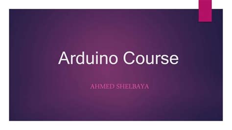 Arduino Course Pptx