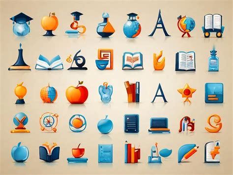 8000 Learning Symbols Design Pictures