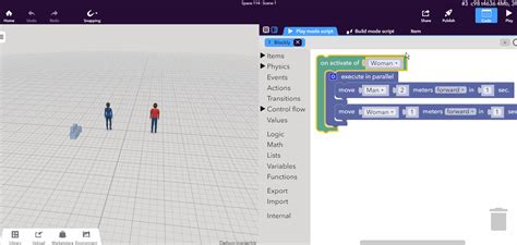 need different sets of objects to move at the same time coding