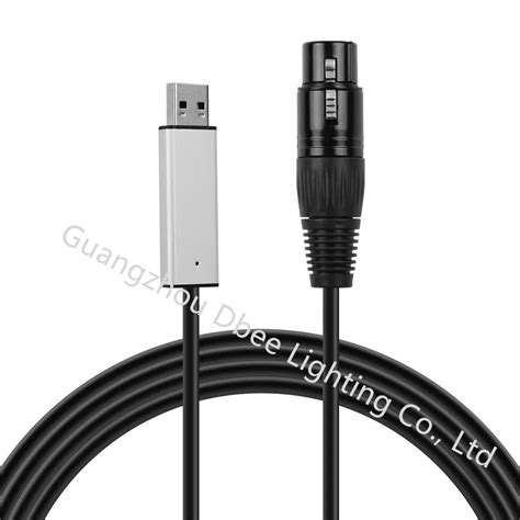180cm Length USB To DMX Interface Adapter LED DMX512 Studio Computer PC Moving Head Light Stage