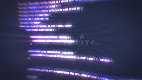 Process Of Writing Source Code Animation Virtual Field Of Software