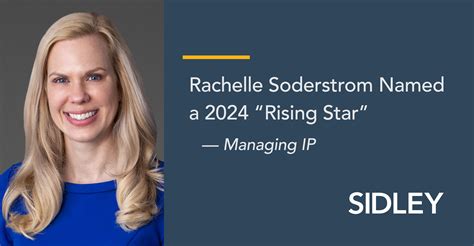 Rachelle Soderstrom Named A Managing Ip 2024 “rising Star” News