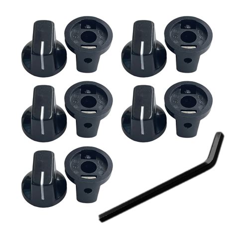 10pcs Electric Guitar Potentiometer Control Knobs Effect Pedal Knobs 635mm Shafts For Effect