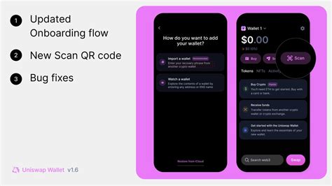 uniswap labs 🦄 on twitter v1 6 is here 📣📣📣 ⛴️ updated onboarding