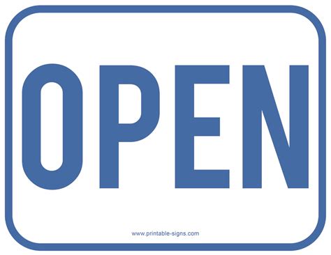 Were Open Printable Signs Printable Signs