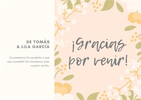Página 2 Plantillas De Tarjetas De Agradecimiento Editables Online
