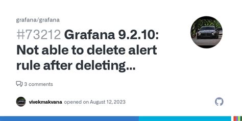 Grafana 9210 Not Able To Delete Alert Rule After Deleting Dashboard And Data Source · Issue