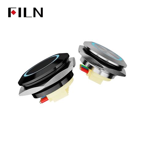 1 Great Ultra Thin Push Button 19mm 2pin New Short Size Normally Open