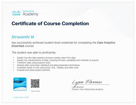 Dataanalytics Cisco Projects Learningbydoing Careergrowth