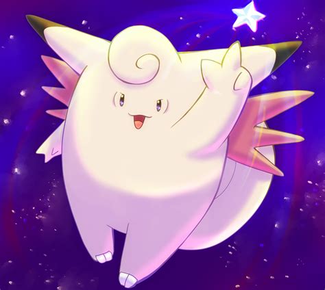 Clefable Pokemon Drawn By Nprc3785 Danbooru
