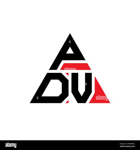 Pdv Triangle Letter Logo Design With Triangle Shape Pdv Triangle Logo Design Monogram Pdv