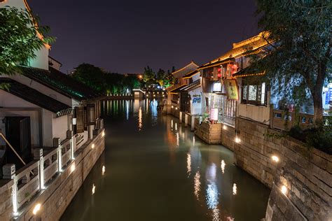 蘇州七里山塘の夜景 高解像度フォトギャラリー