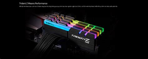 Ram GSkill Trident Z RGB DDR4 8GB 3200MHz - Combat PC Gaming Gear