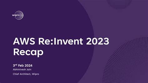 Re Invent 23 Recap Aws Usergroup Meetup Pdf
