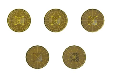 Persian Sipar Shield Low Poly 3d Model