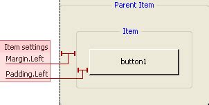 BaseLayoutItem Margin Property WPF Controls DevExpress Documentation