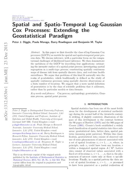 Spatial And Spatio Temporal Log Gaussian Cox Processes Extending The