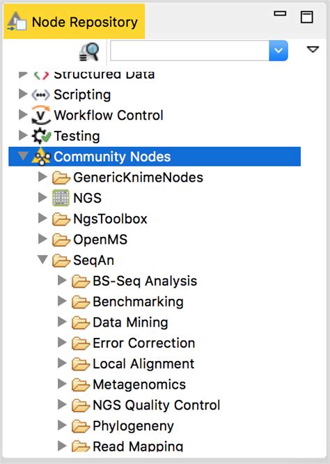 Creating Workflows With Seqan Nodes In Knime — Seqan Main Documentation