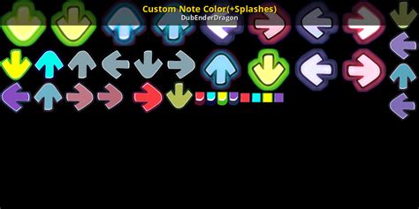 Custom Note Color Splashes Modding Tool For Friday Night Funkin Fnf Modding Tools