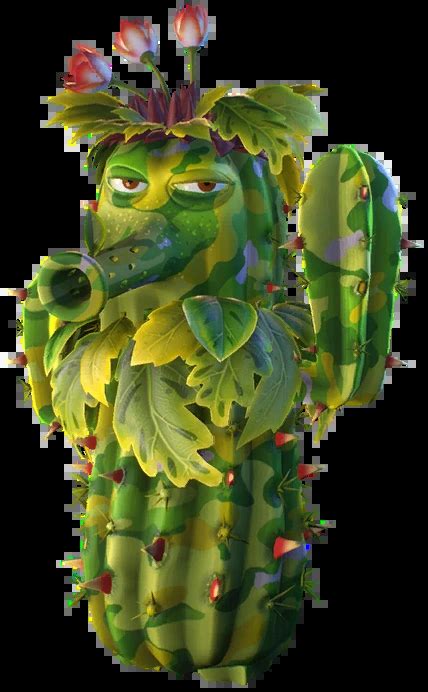 Camo Cactus Plants Vs Zombies Character Catalogue Wiki Fandom