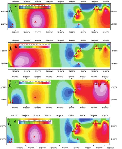 Spatial Distribution Maps Of Metal Concentrations In Ppm For Samples