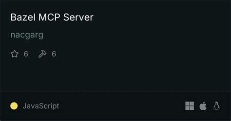 Bazel Mcp Server Glama